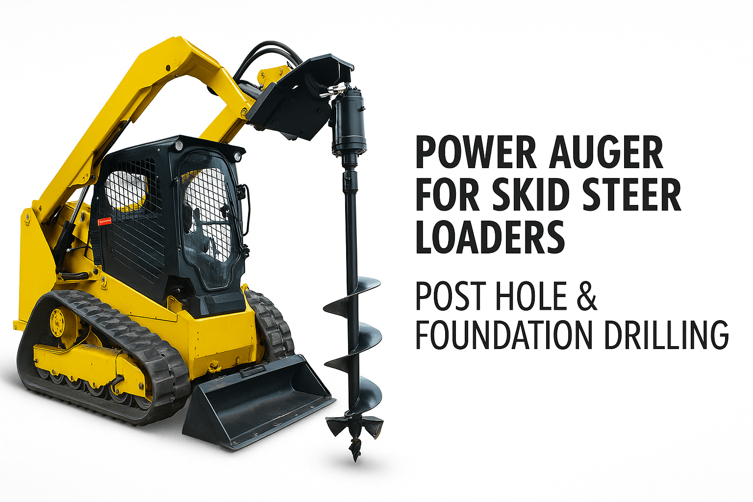 Power Auger for Skid Steer Loaders | Skidsteer.Online